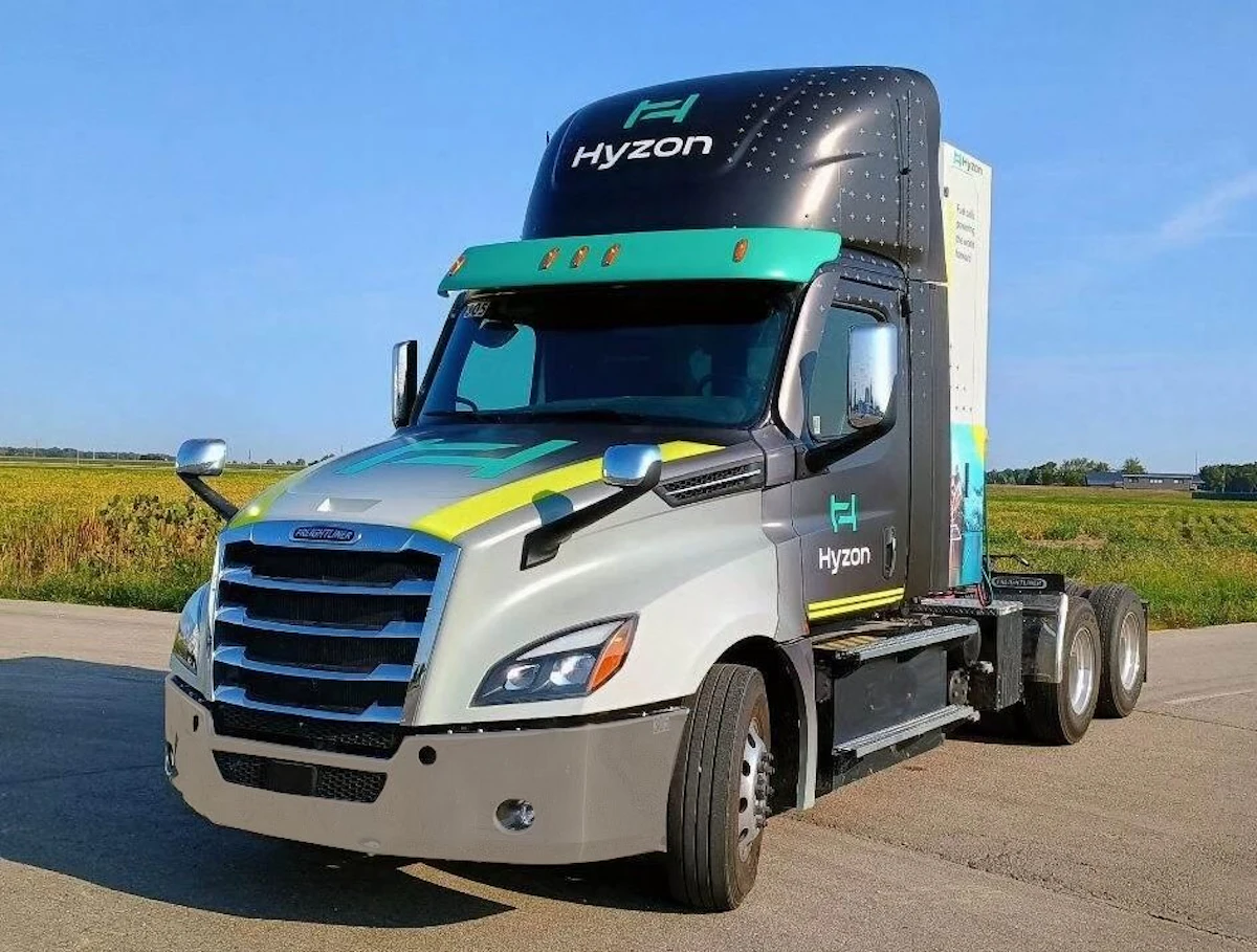 Hyzon's Class 8 FCEV semi completes trial run | Clean Trucking